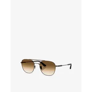 Giorgio Armani Ar6178 Pillow-frame Sunglasses - Brown