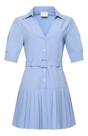 Cinq À Sept Moriah Pleated Shirtdress - Lilac Opal