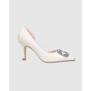 MI/MAI Astoria Leather Pumps Diane Perreau - White