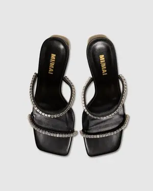 MI/MAI Tilda Crystal High Mule Sandal