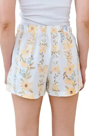 Bella Dahl Catalina Floral Linen Blend Shorts