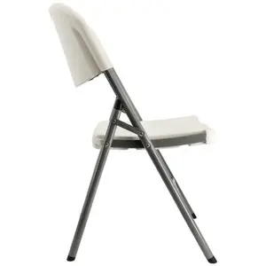 ELAMA 4 Piece Stackable Folding Chair Set For Indoor And Outdoor