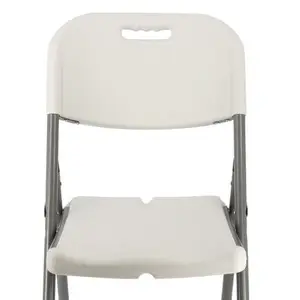 ELAMA 4 Piece Stackable Folding Chair Set For Indoor And Outdoor