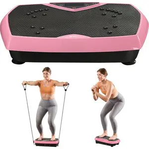 LIFEPRO Vibration Plate Exercise Machine Magnetic Acupoints Platform For Muscle Toning And Recovery - Pink