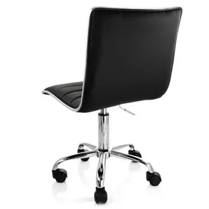 ELAMA 2 Piece Adjustable Faux Leather Rolling Office Chair