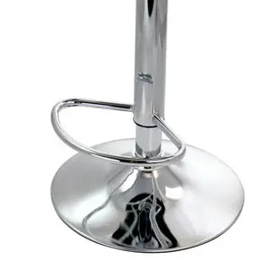 ELAMA 2 Piece Faux Leather Retro Adjustable Bar Stool