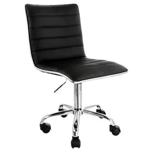 ELAMA Faux Leather Adjustable Rolling Office Chair