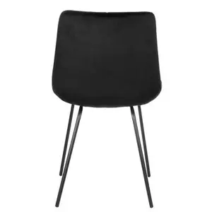ELAMA 2 Piece Tufted Chair With Metal Legs