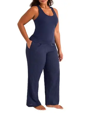 ADORE ME Kirsten Pajama Set - Dark Blue
