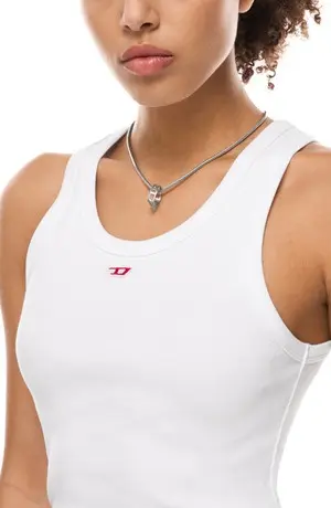 DIESEL® D Logo Pendant Necklace