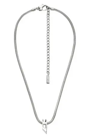 DIESEL® D Logo Pendant Necklace