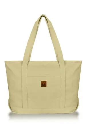 DALIX 23 Canvas Tote Bag - Beige