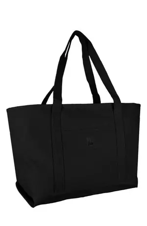DALIX 23 Canvas Tote Bag - Black