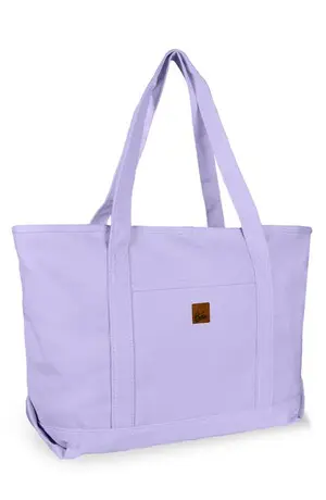DALIX 23 Canvas Tote Bag - Lavender
