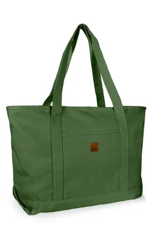 DALIX 23 Canvas Tote Bag - Olive