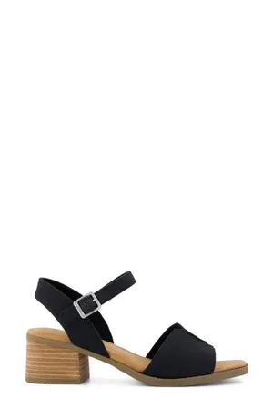 Toms Eloise Heeled Open Toe Sandal - Black