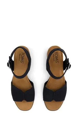 Toms Eloise Heeled Open Toe Sandal - Black
