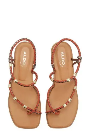 Aldo Loucinda Ankle Strap Sandal - Medium Red