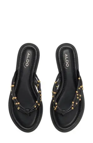Aldo Studded Flip Flops