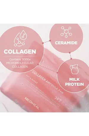 MEDIHEAL Collagen Ampoule Pad - Pink