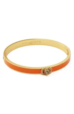 Kurt Geiger Chelsea Enamel Hinged Bangle - Orange