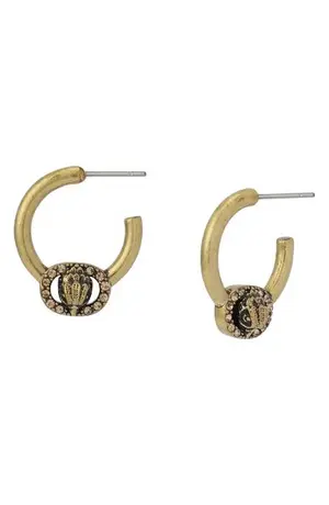 Kurt Geiger Small Chelsea Hoop Earrings - Brass