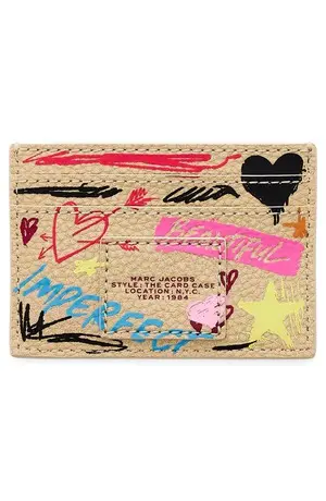Marc Jacobs The Punk Scribble Card Case