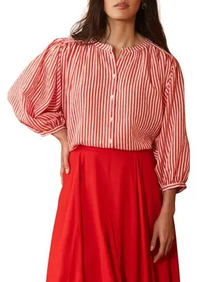 Mint Velvet Striped Batwing Blouse