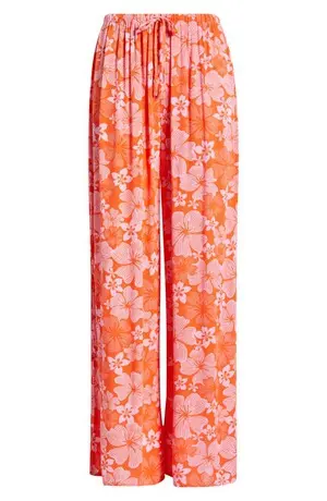 Rip Curl Aloha State Tie Waist Beach Pants - Red