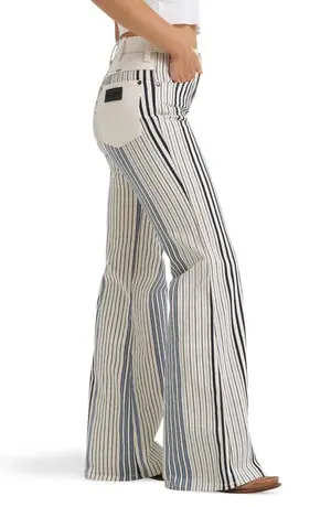 Wrangler Striped Wide Leg Jeans