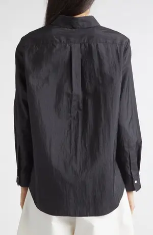 Partow Bryant Nylon & Silk Button-up Shirt