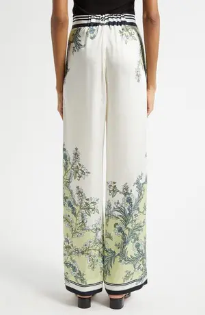 Veronica Beard Grigore Floral Print Pants