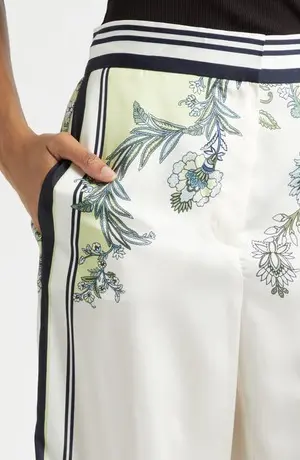 Veronica Beard Grigore Floral Print Pants