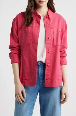 LIVERPOOL Relaxed Tie Waist Shacket