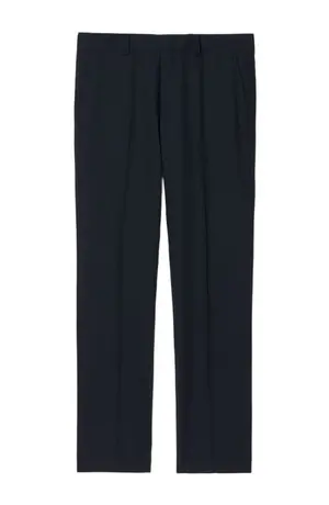 Sandro Wool Suit Trousers - Navy Blue