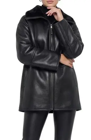 Gorski Reversible Genuine Shearling Jacket