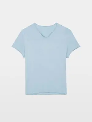 Zadig&Voltaire Henley Monastir T-shirt - Cloud