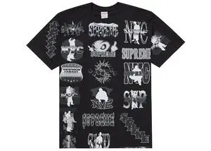 Supreme Flash Tee Shirt - Black