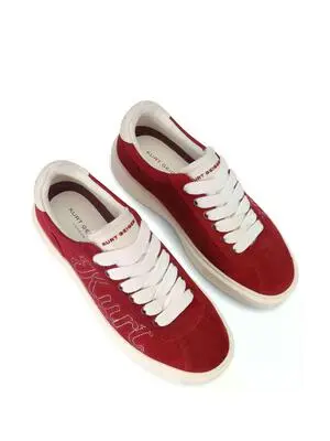 Kurt Geiger Albion Retro Embroidered Logo Sneakers - Red