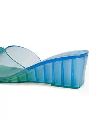 Kurt Geiger Maddison Jelly Wedge Mules - White