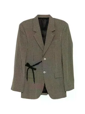 Balenciaga Check Wrap Blazer