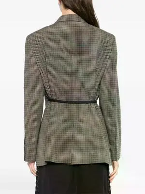 Balenciaga Check Wrap Blazer