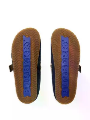 Burberry Check Denim Urchin Clogs - Blue