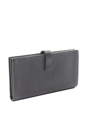 Hermès 2022 Bearn Soufflet Bi-fold Leather Wallet