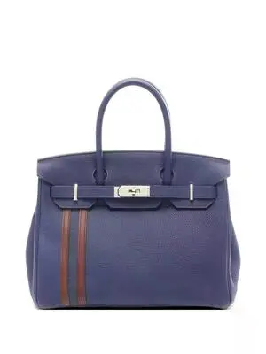 Hermès 2019 30 Officier Birkin Handbag - Blue