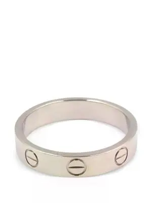 Cartier 2010s Mini Love Ring - Silver