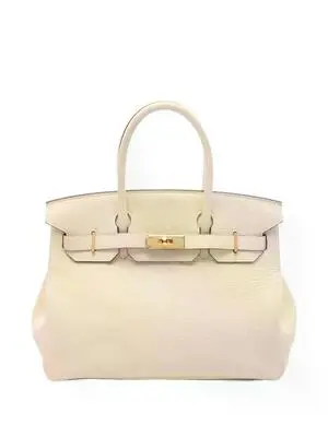 Hermès 2022 30 Birkin Leather Tote - Neutrals
