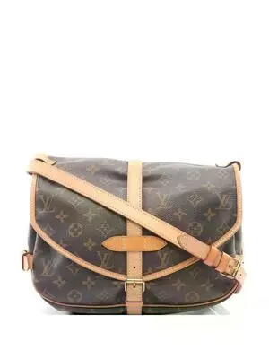 LOUIS VUITTON 2011 Saumur 30 Monogram Shoulder Bag - Brown