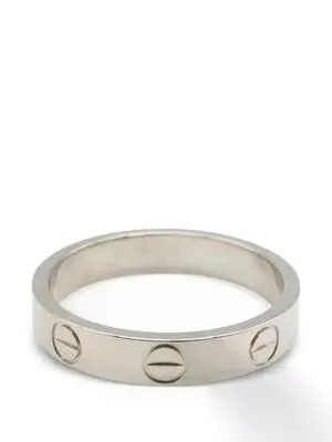 Cartier 2010s Mini Love Ring - Silver