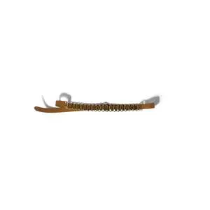 Miu Miu Leather Belt With Metal Detail - Caramel